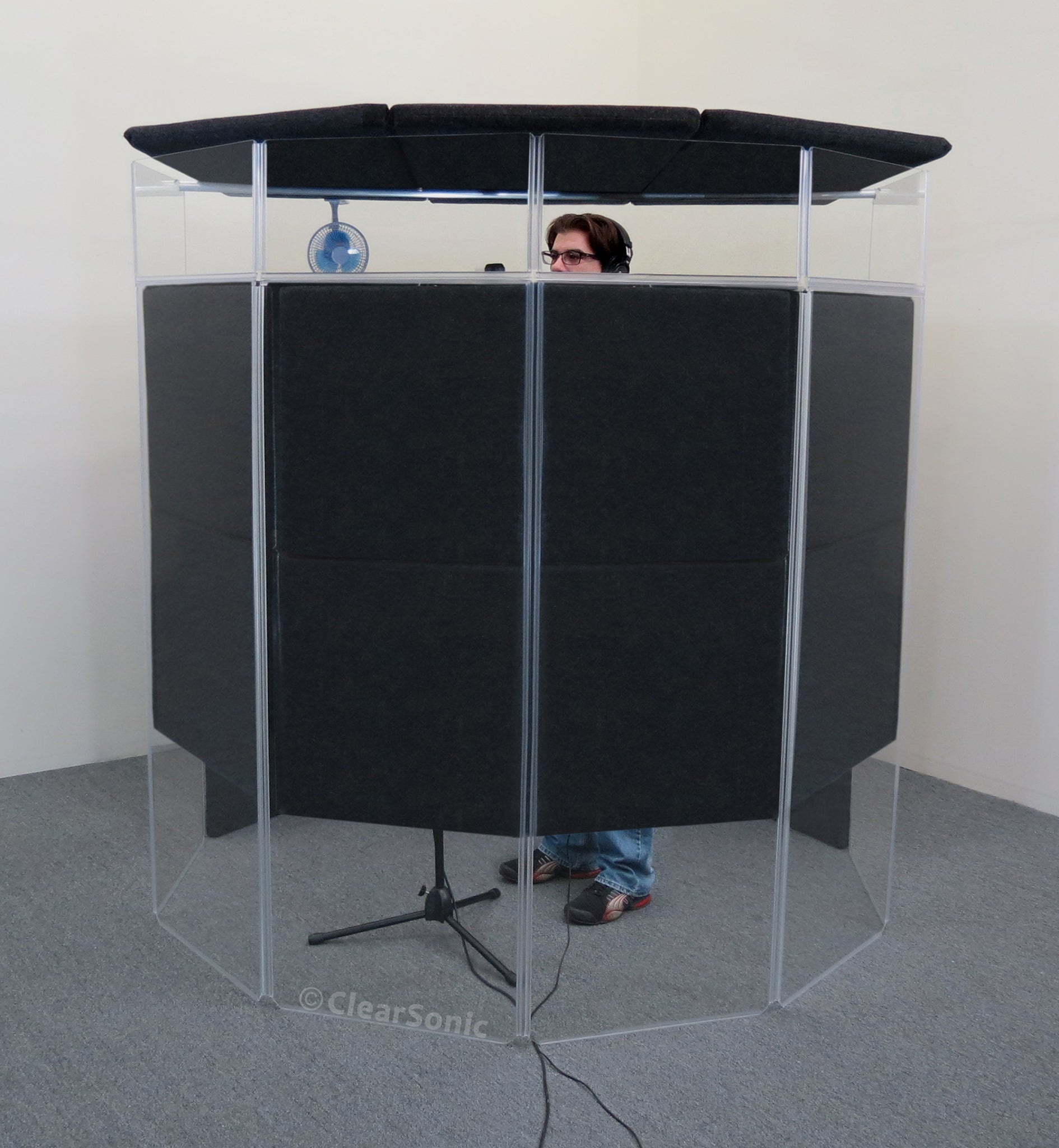 IPE - IsoPac E Portable Vocal Isolation Booth - 6’ W x 6’ D x 6.5’ H ...